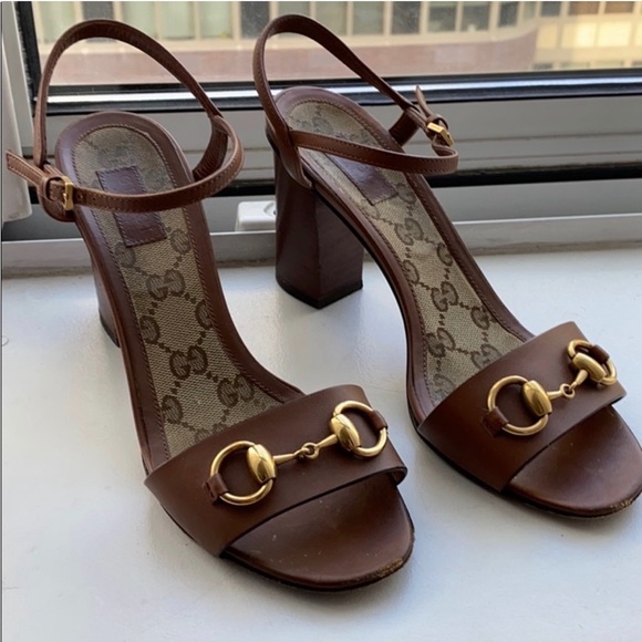 Gucci | Shoes | Gucci Block Heel Sandals | Poshmark